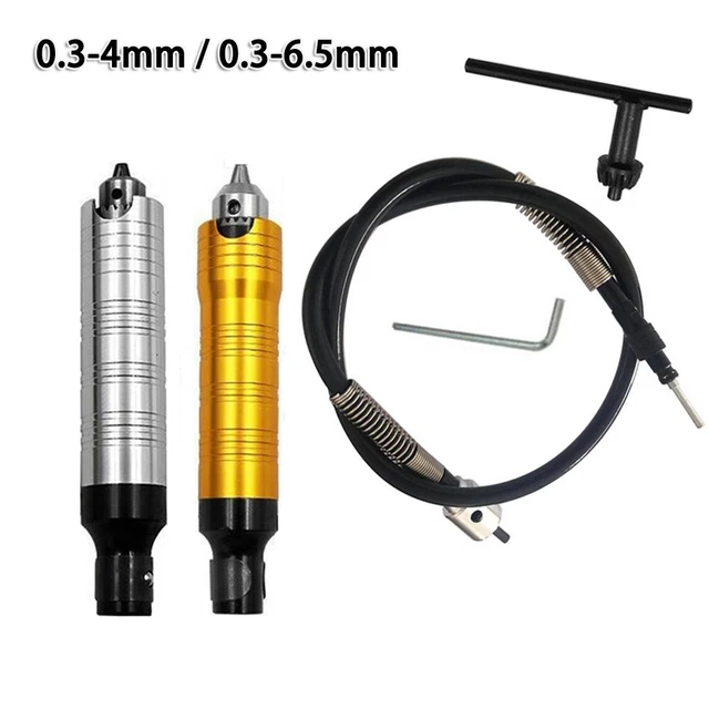 FLEX SHAFT DRILL Chuck Handle Adapter Kit Rotary Tools Angle Grinder ...