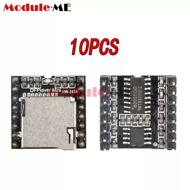 10 Stck Tf Karte U Disk Mini Mp3 Decoder Player Wmv Audio Sprachmodul Dfplayer Neu Eur 14 04
