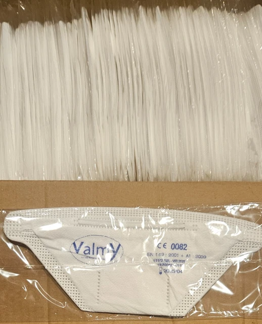 LOT DE 80 masques chirurgicaux FFP2 Valmy emballés individuellement EUR ...
