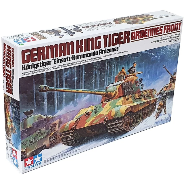 TAMIYA 1/35 MILITARY King Tiger Tank Model Kit 35252 WWII German ...