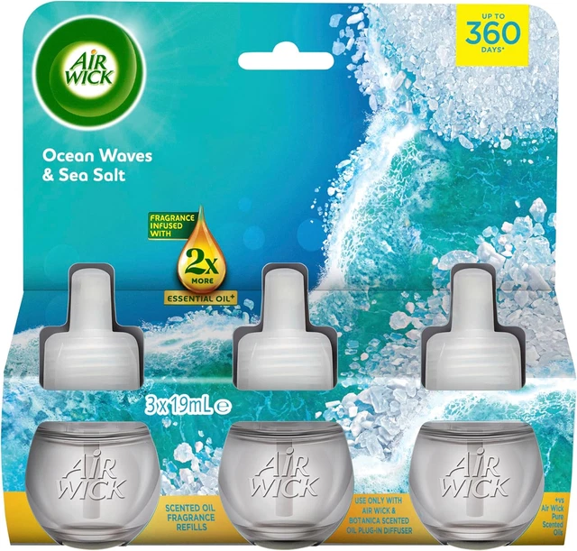 AIR WICK OCEAN Waves & Sea Salt Plug-In Triple Refill $25.88 - PicClick AU