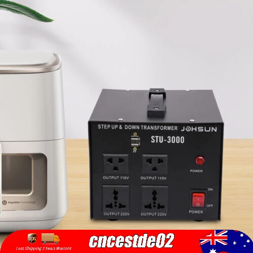 2400W USB VOLTAGE Transformer Converter Step Up/Down 110V 220V 240V to ...