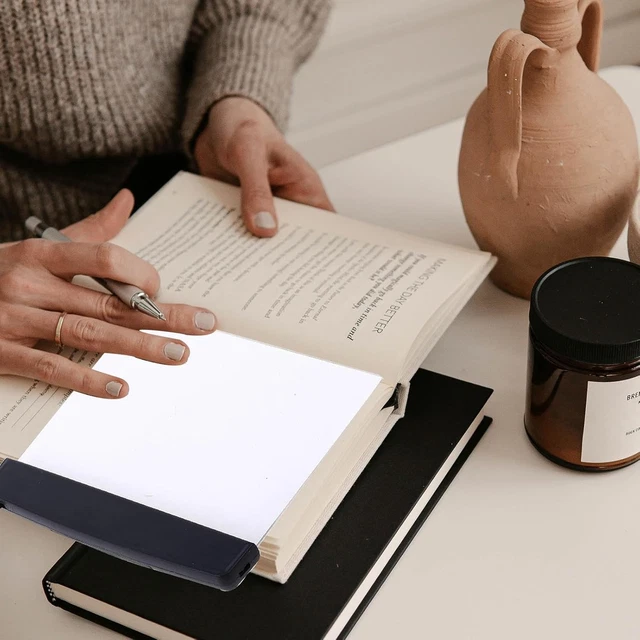 LED BOOK READING Light, Flat Book Light for Reading in Bed, Night ...
