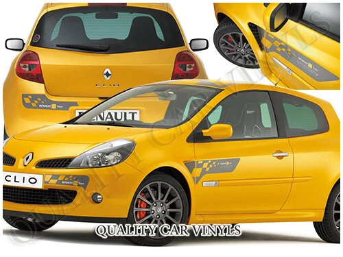 RENAULT SPORT MK3 clio r27 rs 197 f1 team decal graphics vinyl stickers ...