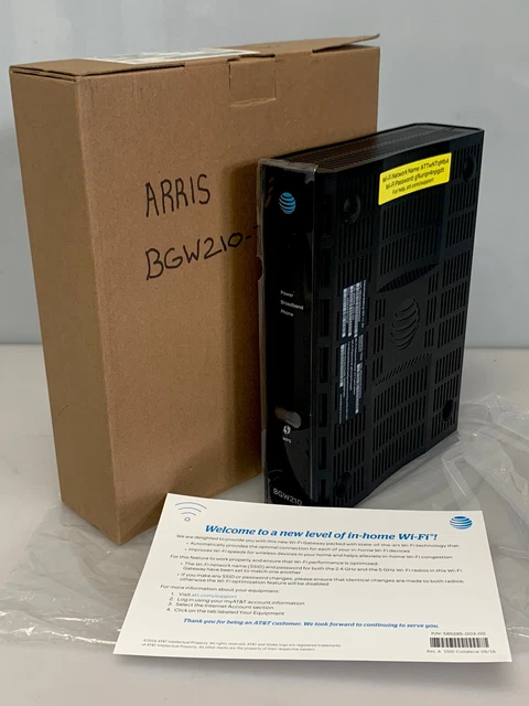 AT&T & ARRIS BGW210-700 Gateway Modem Router Broadband WiFi $54.95 ...