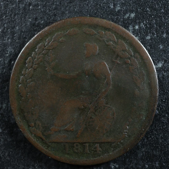 WE-8A6 HALFPENNY 1814 token Wellington Canada Britannia Breton 979 $16. ...