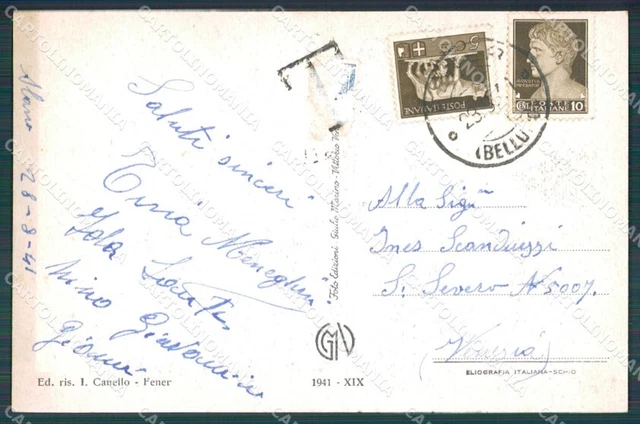 BELLUNO ALANO DI Piave Fener Segusino e Cesen cartolina VK0638 EUR 10 ...