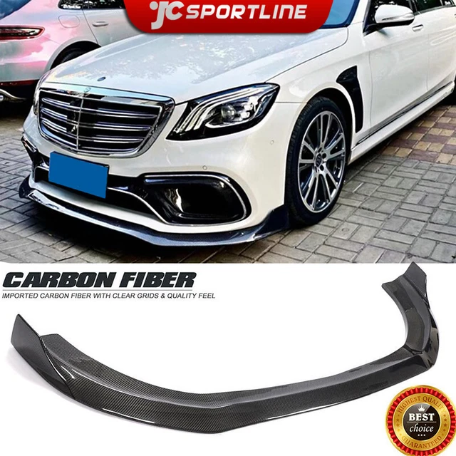 CARBON FIBER FRONT Bumper Lip Spoiler Body Kit For Benz W222 S63 S65 ...