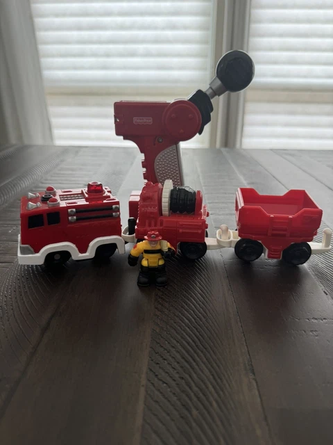 FISHER PRICE GEOTRAX RC Train Rapid Fire Rescue Squad - Tested And ...