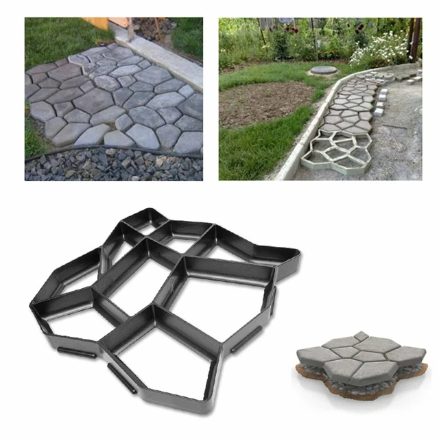 PFLASTERFORM DIY SCHALUNGSFORM Garten Schablone Betonpflaster Gießform ...