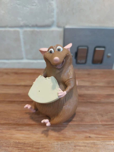 DISNEY PIXAR RATATOUILLE Emile Holding Cheese Hard Plastic Figure Cake ...