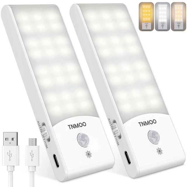 MOTION SENSOR LIGHTS Indoor 2Pack LED Motion Sensor Night Light ...