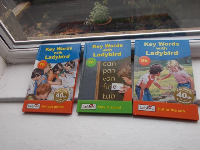 3 X KEY Words with Ladybird book 5b,7b & 7c Key Words 40th Anniversary ...