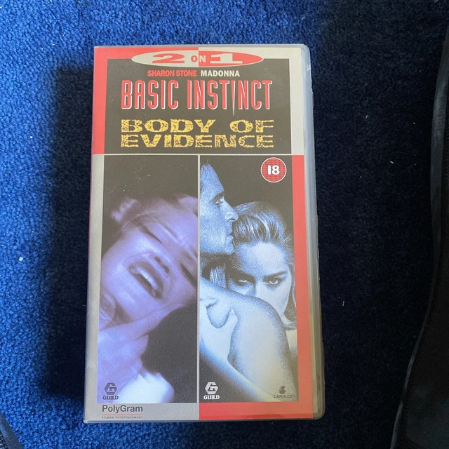 BASIC INSTINCT / Body Of Evidence (VHS/SH, 1996) £0.99 - PicClick UK