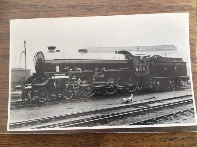 VINTAGE PHOTO STEAM Train Locomotive Railway Loco 6166 NE North Eastern ...