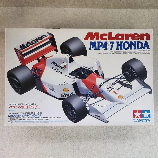 TAMIYA 1/20 MCLAREN MP4/7 HONDA Ayrton Senna Plastic Model Kit EUR 59 ...