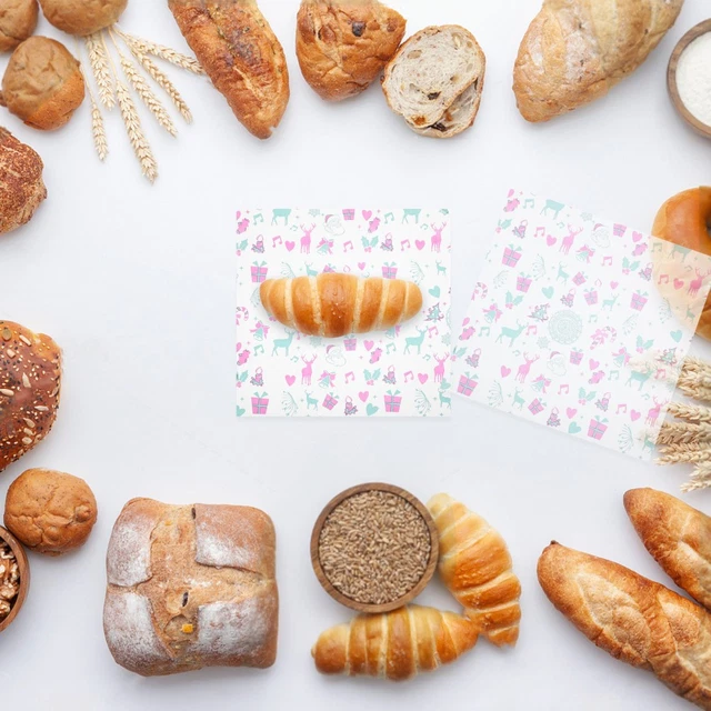 100 SHEETS CHRISTMAS Paper Greaseproof Food Basket Liners For Sandwich ...