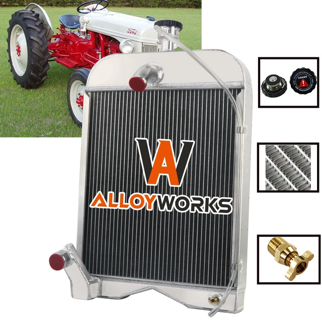 ALUMINUM RADIATOR FOR Ford Tractor 2N 8N 9N Model 8N8005 AR2018 437821 ...