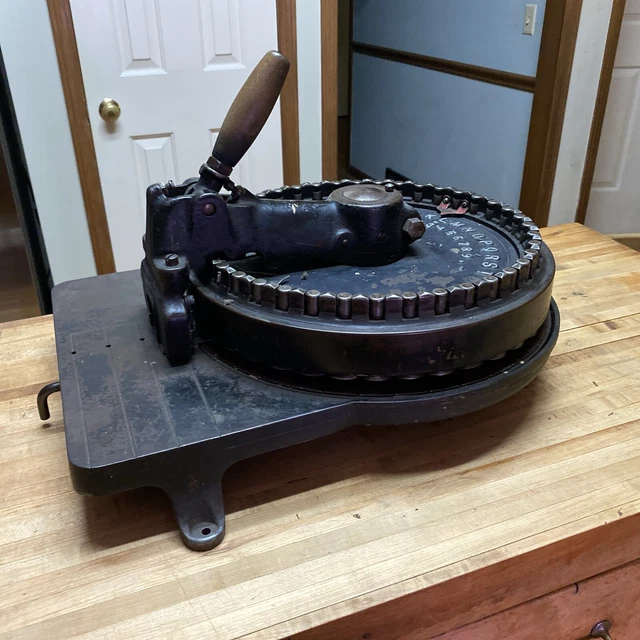 RARE ANTIQUE VINTAGE Diagraph Stencil Cutting Machine Cast Iron Works ...