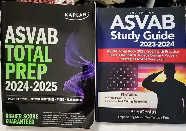 ASVAB TOTAL PREP 2024-2025: 7 Practice Test Flashcards Kaplan + Study ...