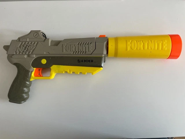 FORTNITE GUN . Nerfgun Yellow Pistol "Shhh" Pump - Pull Back £11.11 ...