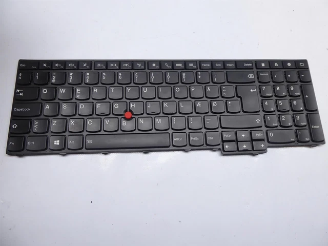 LENOVO THINKPAD W540 Keyboard Keyboard QWERTY Danish Layout 04Y2396 ...