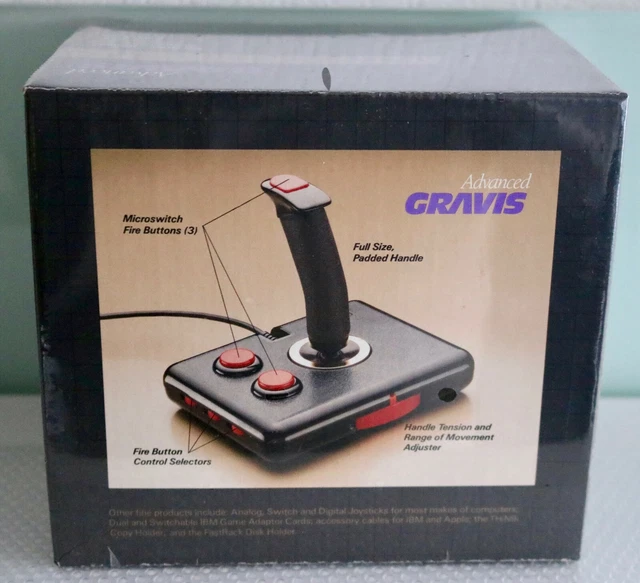 SWITCH JOYSTICK ADVANCED GRAVIS / Amiga / Commodore/ Atari / Boxed / Boxed New ! $101.75 ...