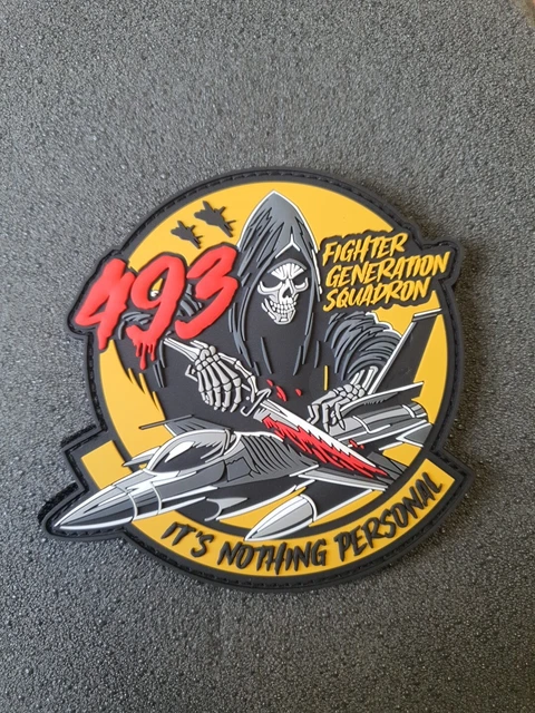 RIAT 2024 493 FGS Squadron F35 Lakenheath Lightning USAF Patch PVC (F16 ...