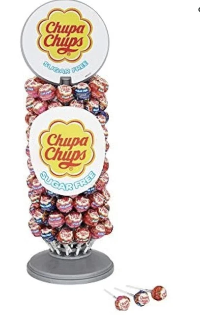 CHUPA CHUPS PARTY Sweets - Sugar Free Assorted Lollipop Carousel (120 ...
