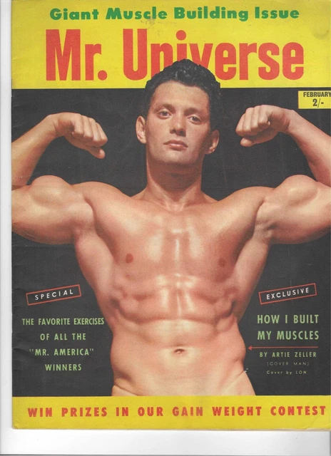 MR UNIVERSE BODYBUILDING Magazine Vol 2 # 2 GB Issue February 1955 J ...