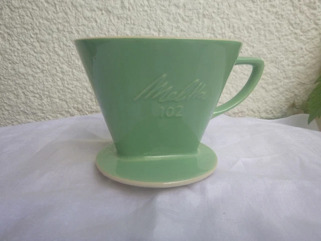 MELITTA KAFFEEFILTER aus Keramik 102 Filter 3 -Loch Grün pastell EUR 35 ...
