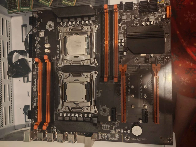 X99 DUAL CPU Motherboard + 128GB Ram + 2x E5-2660V4 (28 core 56thread ...