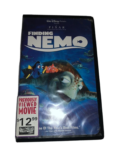 PIXAR & WALT Disney Pictures VHS Tape Finding Nemo (2003) in Clamshell ...
