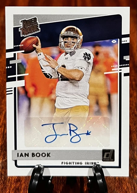 2021 PANINI CHRONICLES DP autographe recrue classé #DA-IBR Ian Book RC ...