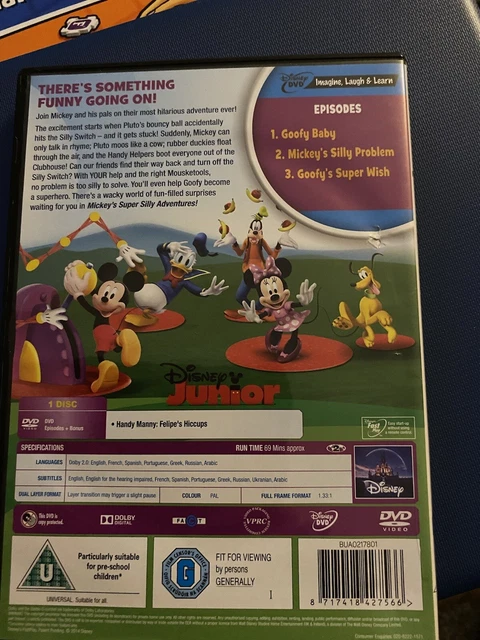 Mickey Mouse Clubhouse Super Silly Adventures Dvd 2014 Wayne Allwin