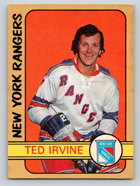 TED IRVINE 1972-73 O-Pee-Chee Hockey New York Rangers #212 **VG-EX+ ...