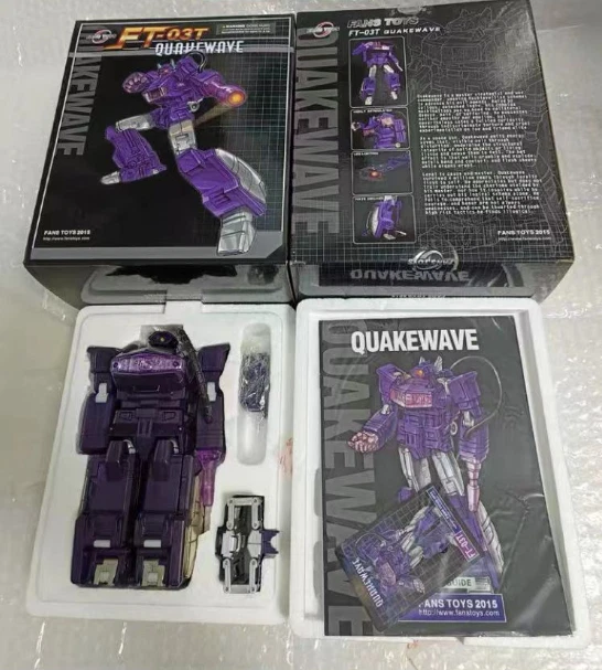 FIGURINE ARTICULÉE FANS Toys Ft-03t Shockwave Ft03t Quakewave boîte ouverte jouet d'occasion EUR ...