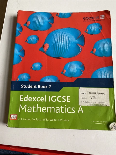 EDEXCEL INTERNATIONAL GCSE Mathematics A Student Book 2 £3.00 - PicClick UK