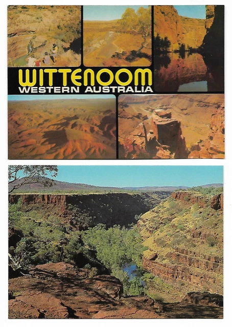 WITTENOOM, WESTERN AUSTRALIA, Two Vintage Postcards, 1980's $2.50 ...