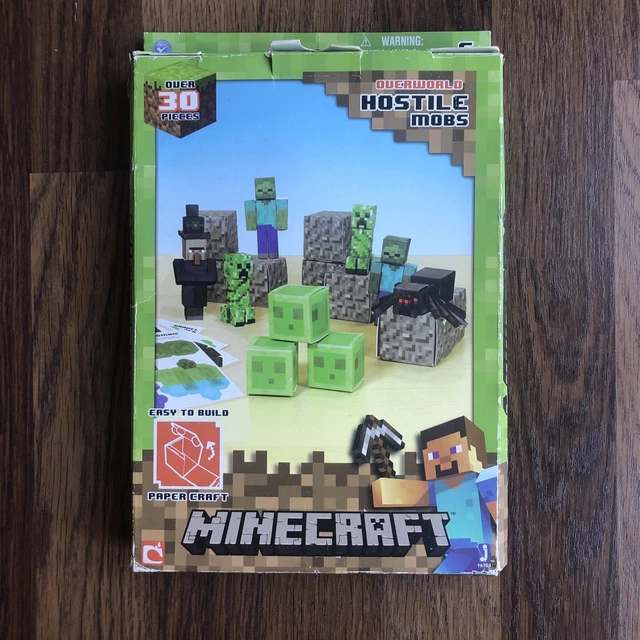 MINECRAFT PAPERCRAFT OVERWORLD Hostile Mobs Easy To Build Mojang New ...