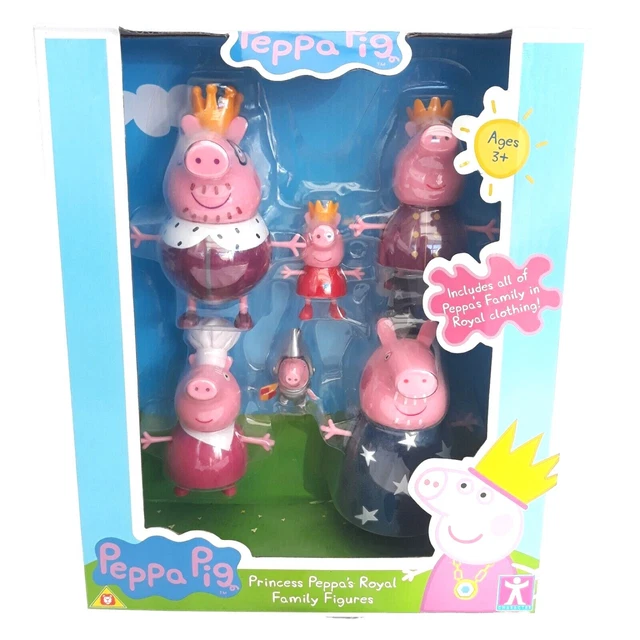 PEPPA PIG Princess Peppa's Royal Family Figures, Includes All Peppa's ...