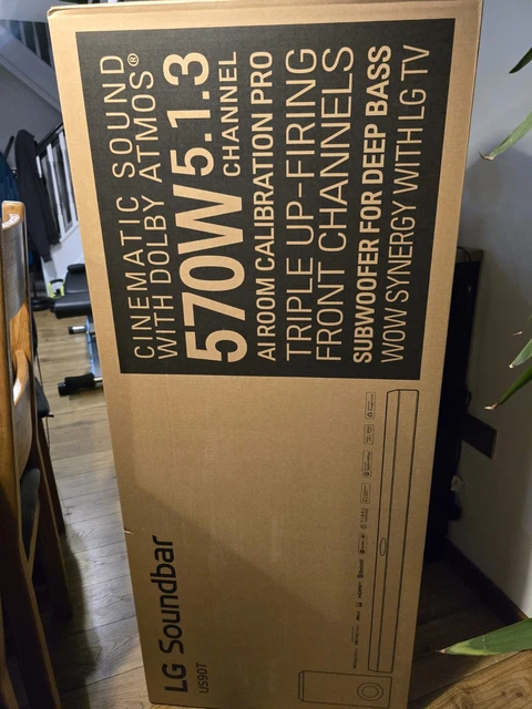 LG US90TY 5.1.3CH Soundbar with Subwoofer Dolby Atmos DTSX New Sealed £ ...
