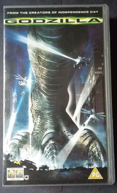 GODZILLA 1998 TRISTAR Pictures VHS CVR 71739 PG Tested £6.99 - PicClick UK