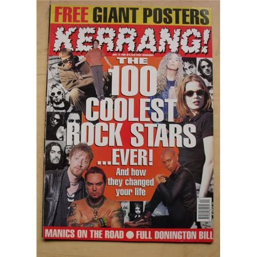 VARIOUS METAL KERRANG NO.599 MAGAZINE JUNE 1 1996 - metallica/nirvana ...