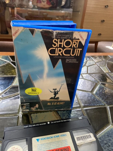 SHORT CIRCUIT VHS VIDEO TAPE Video EZY Ex Rental Hard Case Short ...