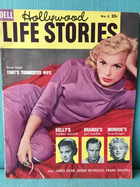 RARE 1955 HOLLYWOOD Life Stories Magazine/Marilyn Monroe/Dean/Brando ...