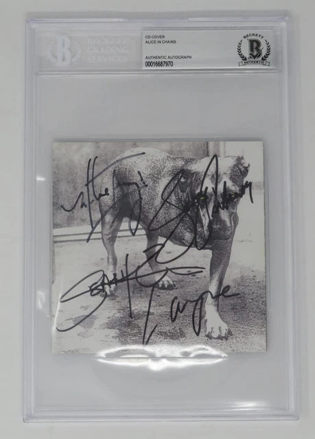 LAYNE STALEY ALICE En Chaînes Signé Autographe Auto " Aic S/T CD x4 ...