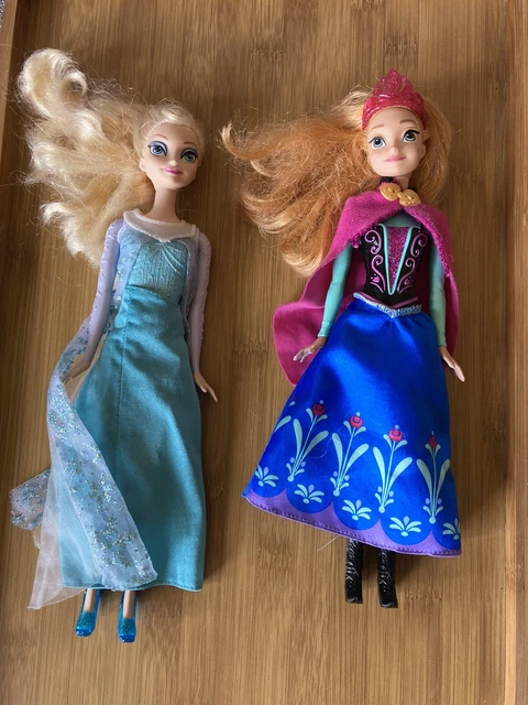 MATTEL DISNEY FROZEN Anna and Elsa Barbie-size Dolls £7.50 - PicClick UK