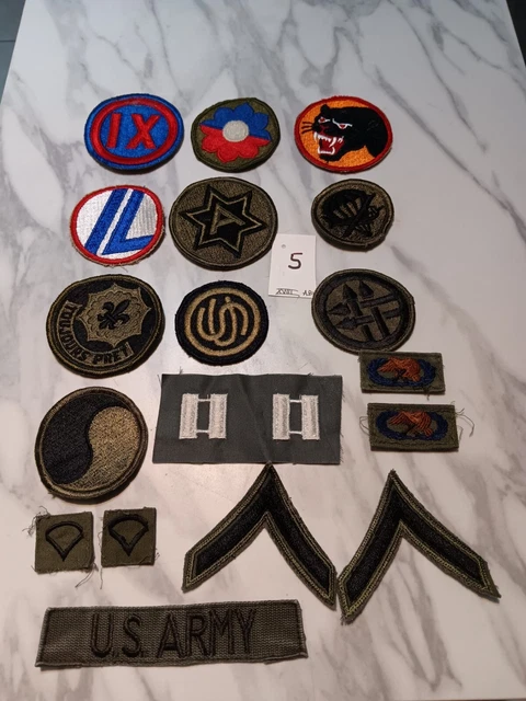 USA ARMY SHOULDER Patches and Rank Insignia Lot 5 EUR 9,08 - PicClick FR