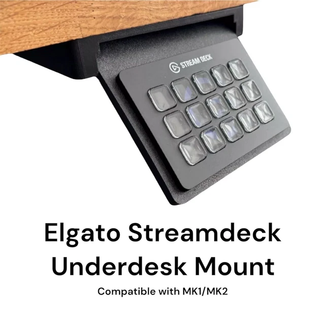 ELGATO STREAM DECK MK1/MK2 Sliding Under Desk Mount £24.49 - PicClick UK